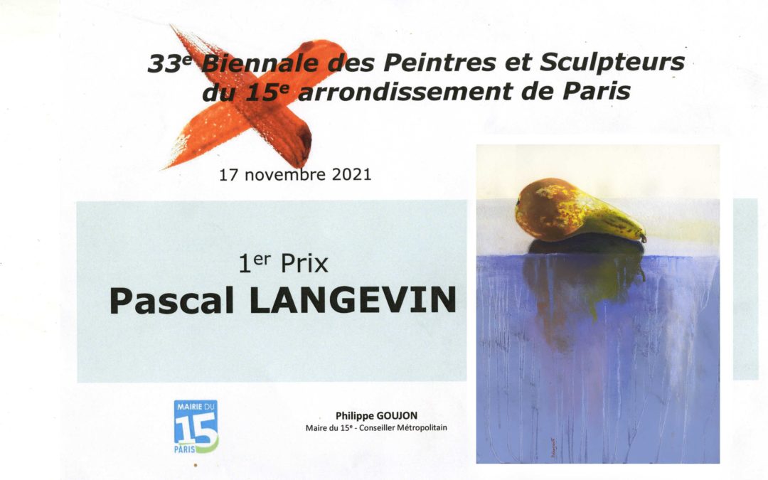 Prix de la 33eme Biennale des peintres du XV° | Pascal Langevin artiste ...